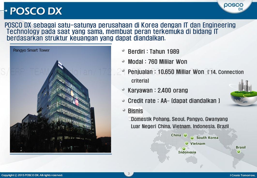 PT.Posco DX Indonesia - Overview Company